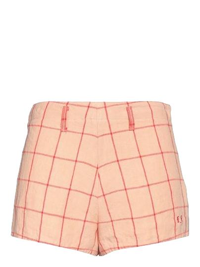 FORTE_FORTE Checked Linen Shorts